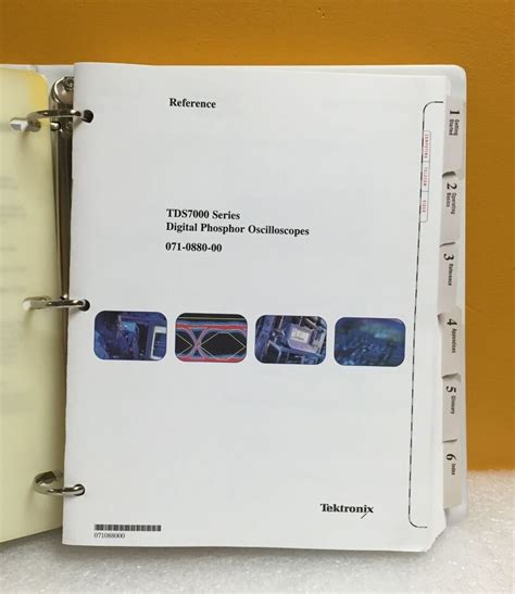 Tektronix 071 0880 00 Tds7000 Digital Phosphor Oscilloscopes Reference Manual Ebay