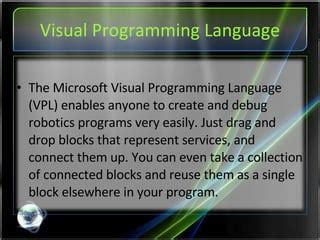 Microsoft Robotics Developer Studio PPT
