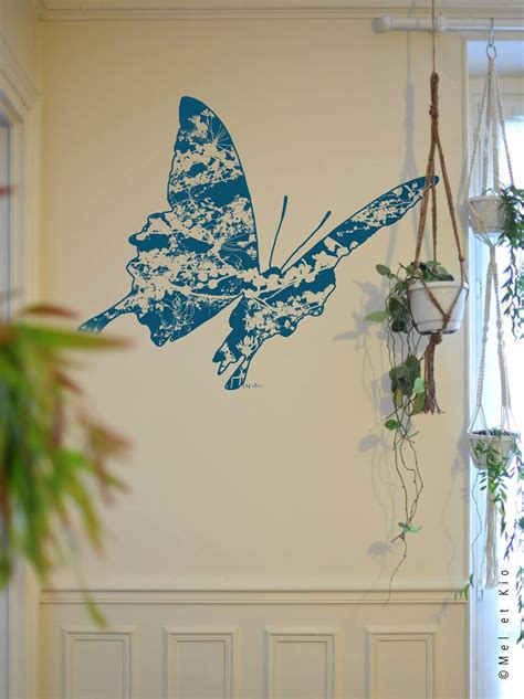 Stickers Mural Haut De Gamme Grand Format Murmures® Lheure Papillon
