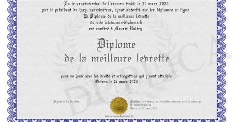 Diplome de la meilleure levrette