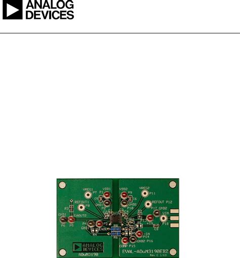 EVAL ADuM3190EBZ User Guide Datasheet By Analog Devices Inc Digi Key Electronics