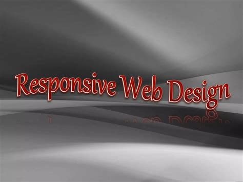Responsive Web Design Ppt Pptx