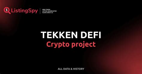 Tekken Defi Crypto Project Tekken Token Listings Events Analysis