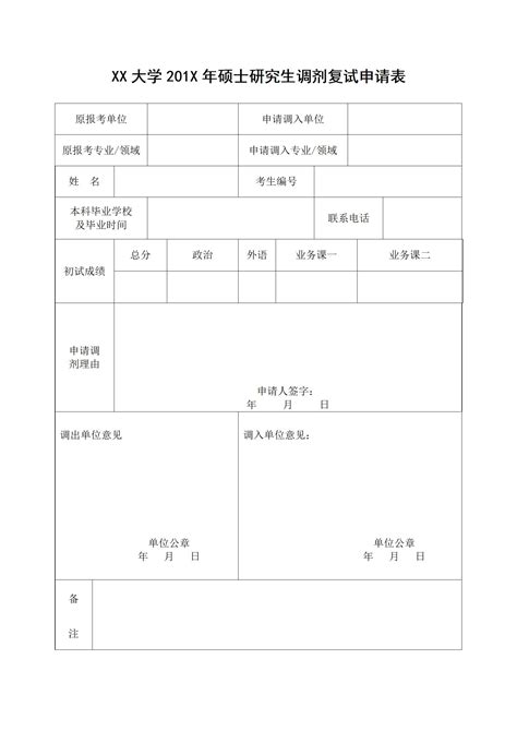复试简历 复试简历模板 考研（免费下载 Word可编辑） 简历模板资源网