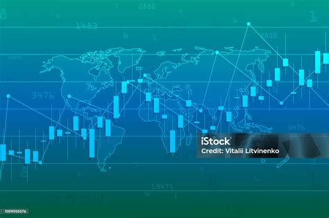 사업 배경 디자인에 무역 하는 주식 시장 투자의 캔 들 스틱 그래프 차트 주식 시장 그래프입니다 벡터 일러스트 레이 션 가격에