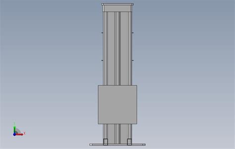 立柱三维模型solidworks 2012模型图纸下载 懒石网
