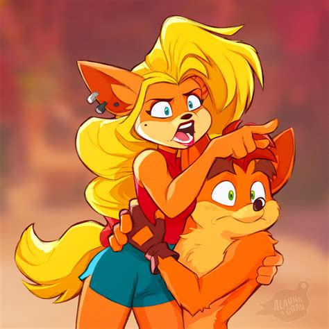Crash Bandicoot And Tawna Bandicoot Crash Bandicoot Drawn By