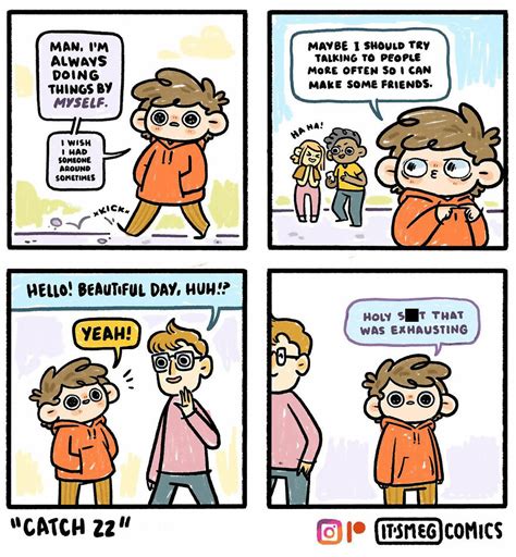 Artist Creates Relatable Comics Illustrating Social Mishaps And General