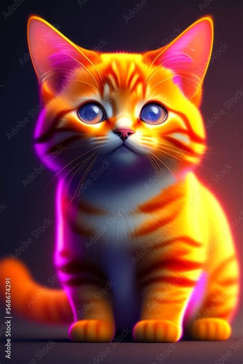 Cat Generative Ai Background Concept Artwork Digital Art