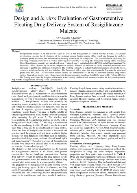 Pdf Design And In Vitro Evaluation Of Gastroretentive Floating Drug