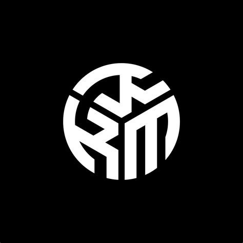 Kkm Letter Logo Design On Black Background Kkm Creative Initials