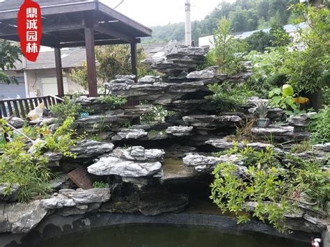 英石叠石假山流水造景效果图园林景观假山制作石头材料产地 哔哩哔哩