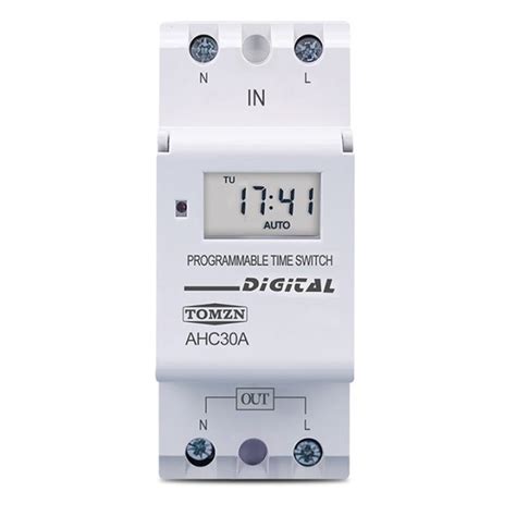 Beyx Din Rail 2 Wire Weekly Programmable Digital Time Switch Relay Timer Control Time Relay Ac