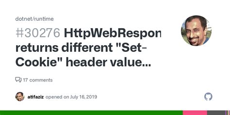 Httpwebresponse Returns Different Set Cookie Header Value Than Under