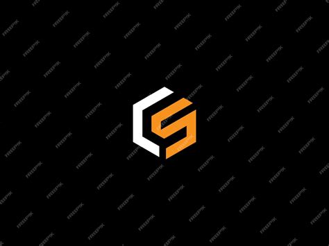 cs 로고 디자인 프리미엄 벡터
