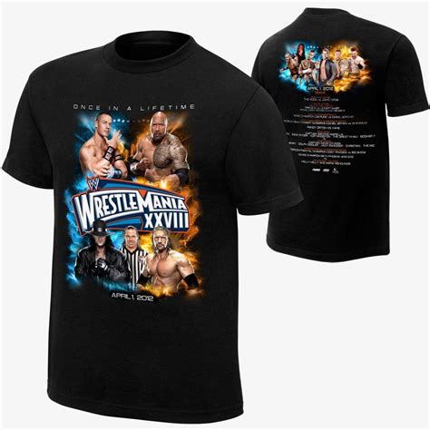 Wrestlemania 28 Event Mens Wwe T Shirt