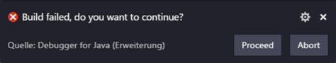 Onbuildfailureproceed Setting Is Ignored Issue Microsoft Vscode Java Debug Github