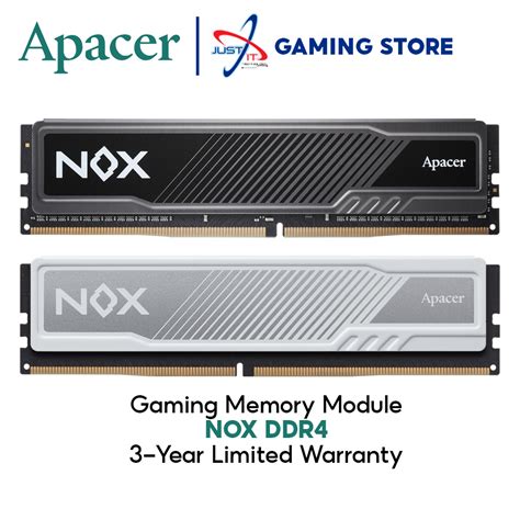 Apacer Nox 8gb 16gb Ddr4 3200mhz Cl16 Gaming Memory Ram Shopee Thailand