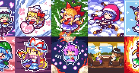 東方 ドットピクトまとめ20 くまもとのイラスト Pixiv