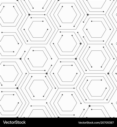 Monochrom Technology Seamless Pattern Royalty Free Vector