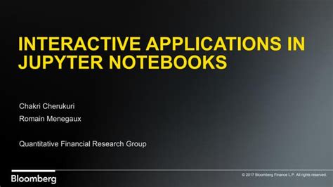 Building Interactive Apps In Jupyter Notebooks Pdf Stocks And Bonds