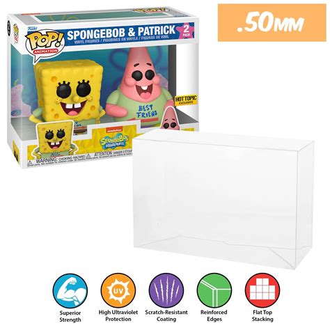 Funko Pop 2 Pack Spongebob And Patrick Pop Protector Size Confirmed By