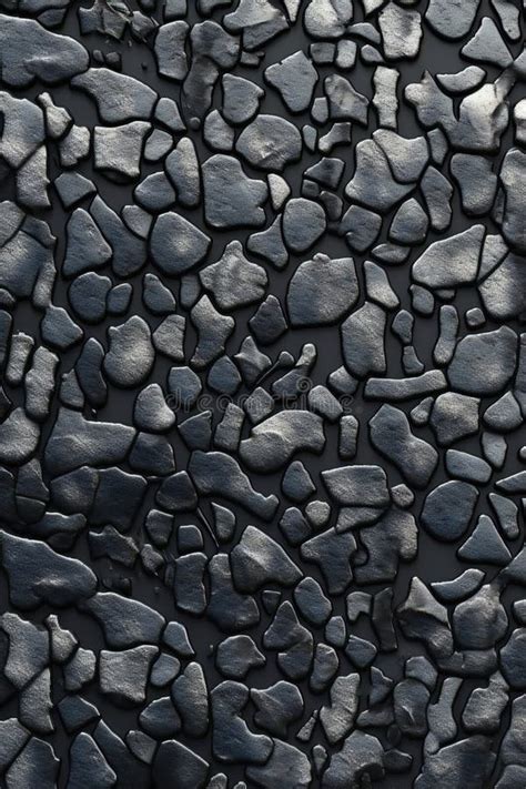 Stone Wall With Small Pebbles Seamless Texture Stock Illustration