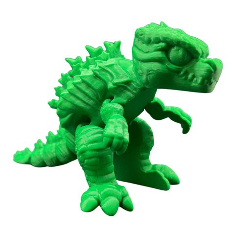 3d Printed Toy Fidget Godzilla With Moveable Legs Multiple Colors