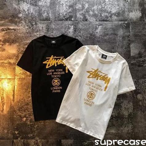 ステューシー Tシャツ 男女兼用 半袖 ティーシャツ Stussy ペアルック カップル Stussy Tシャツ ティーシャツ Tシャツ