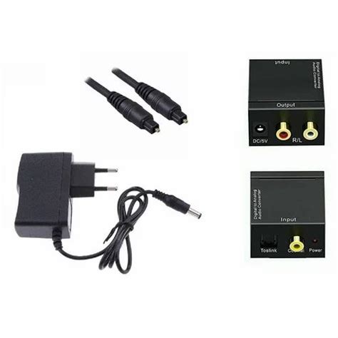 Digital To Analog Audio Converter Toslink Coaxial To Rca Av Conversion Channel At Rs