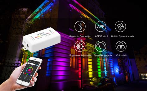 Amazon Com BTF LIGHTING Wireless Bluetooth Controller SP105E IOS Android APP For WS2811 WS2812B