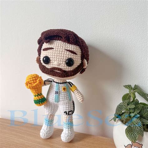 Lionel Messi Doll Messi Crochet Doll Amigurumi Doll World Soccer