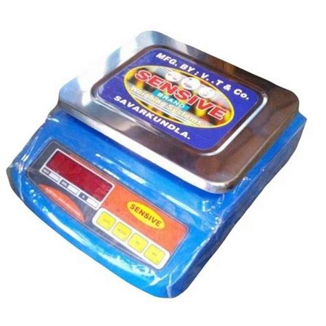 Sensitive Mild Steel Blue 5kg Sensive Counter Weighing Scale For