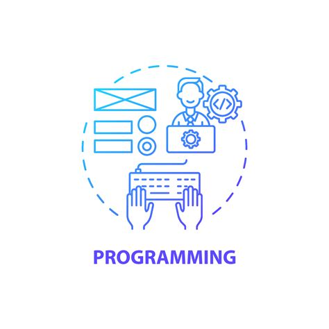 Programming Concept Icon Vector Art At Vecteezy