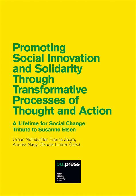 Promoting Social Innovation And Solidarity Through Transformative