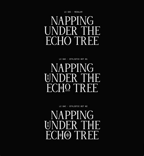 Lc Sac Display Free Typeface Behance