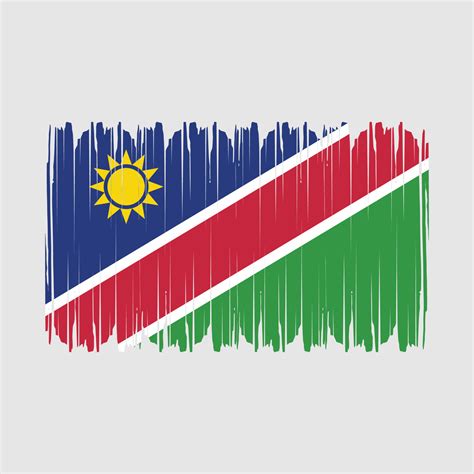 Namibia Flag Vector 20834534 Vector Art At Vecteezy