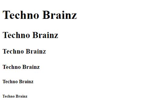 How To Choose The Correct Html Tag For The Largest Heading Techno Brainz