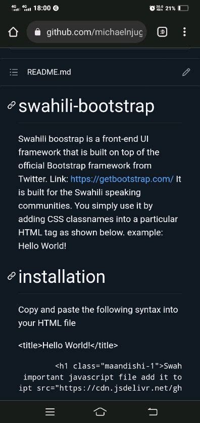 Michael Njuguna On Linkedin Ive Created A Swahili Version Of The