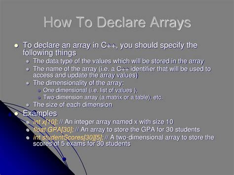 Ppt C Arrays Powerpoint Presentation Free Download Id1711581