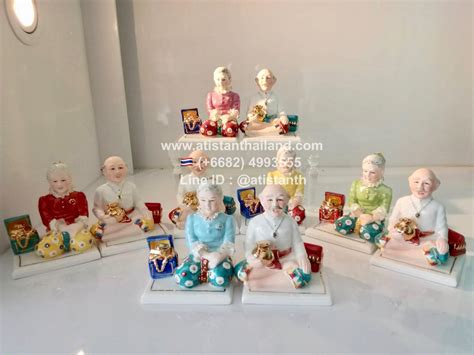 ตุ๊กตาตั้งศาลน่ารักๆ สวยงาม สีพาสเทล อธิษฐานไทยแลนด์ ตุ๊กตาตั้งศาล