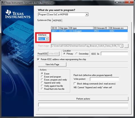 Cc2540 After Prgramming Verification Error With Smart Rf Flash