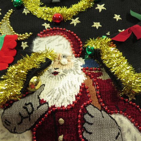 Wow Super Ugly Christmas Sweater Garland Ornaments 1980s The Hetcht Co