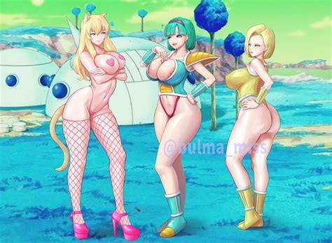 Rule 34 3girls Amber Maiz Android 18 Ass Big Ass Big Breasts Big Butt
