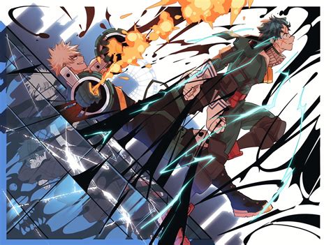 Aprilvith Bakugou Katsuki Midoriya Izuku Sludge Villain Boku No