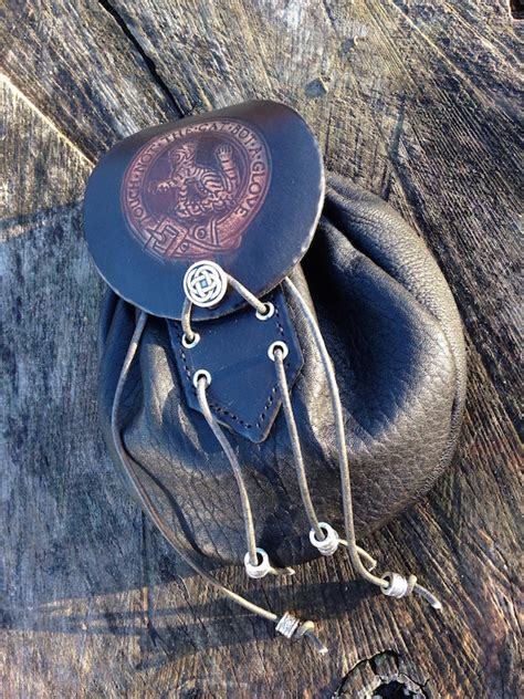 Clan Macpherson Leather Sporran Bag Etsy