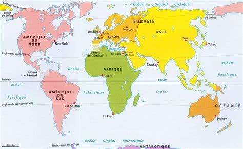 Carte Des Continents