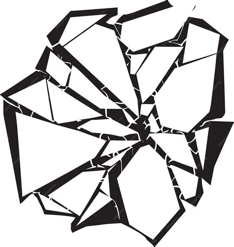 Premium Vector Prism Prismatica Shattered Glass Vector Composition