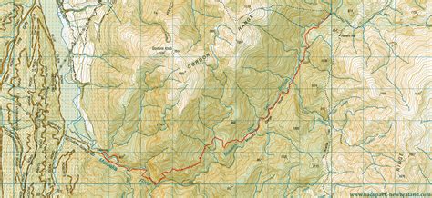 Motueka Gorge Route Map Topo Maps Of New Zealand Tracks Topographical Nz