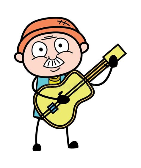 Abuelo Tocando La Guitarra Y Su Nieta Cantando Abuelo Pasar Buen Tiempo